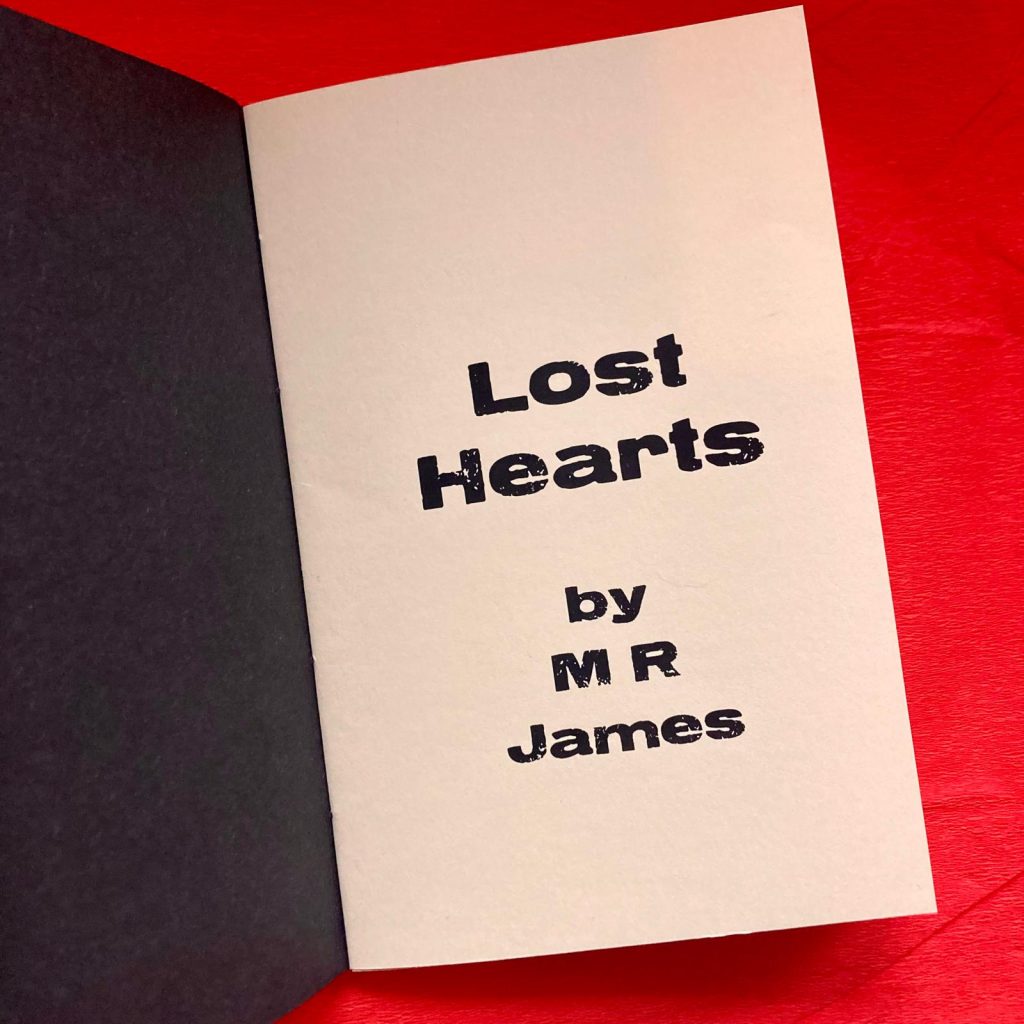 Lost Hearts by M R James [SOLD OUT] • Colossive Press